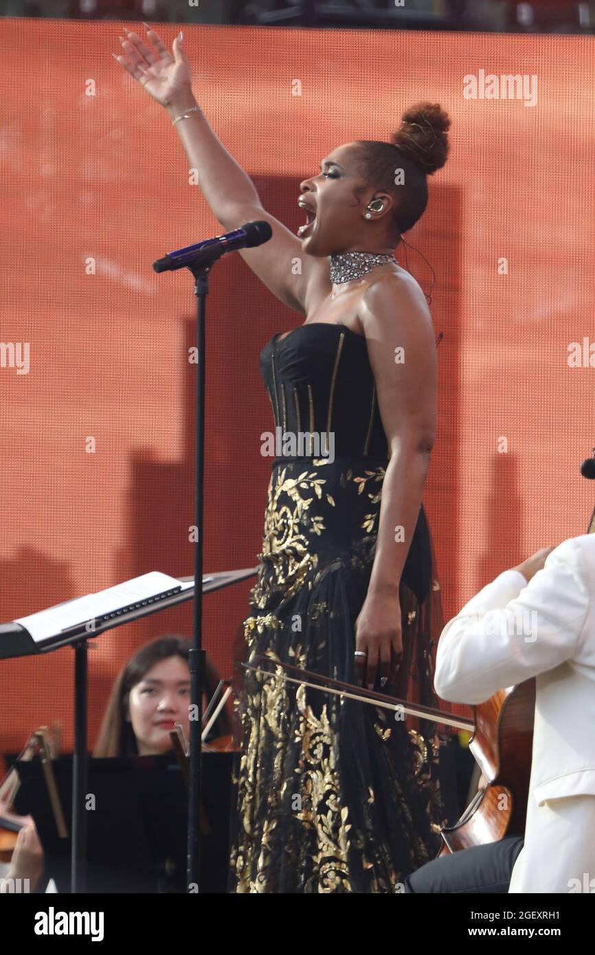 August 21, 2021, New York, New York, USA: Singer JENNIFER HUDSON ...
