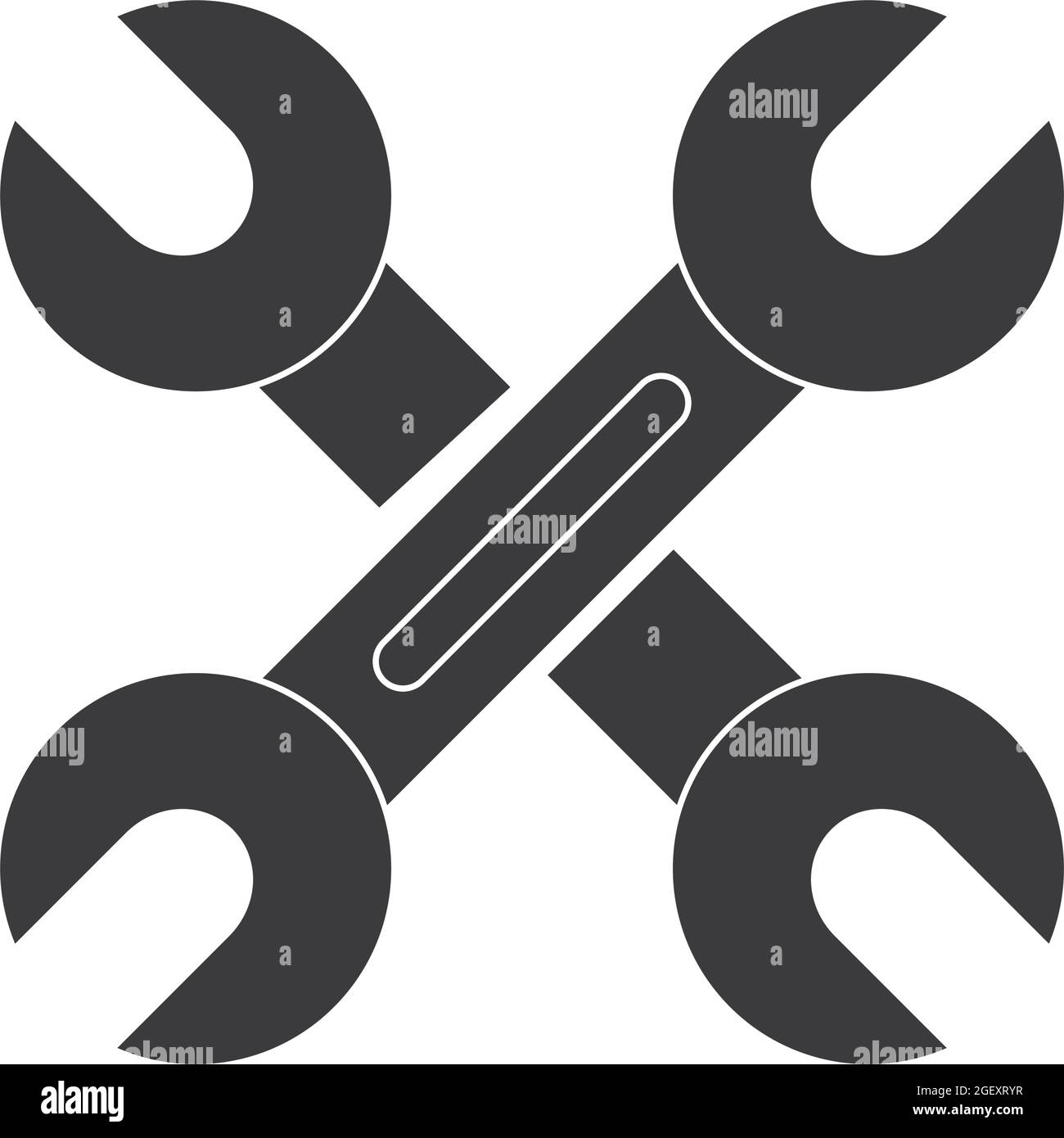 crossed wrench tools Stock Vector Image & Art - Alamy