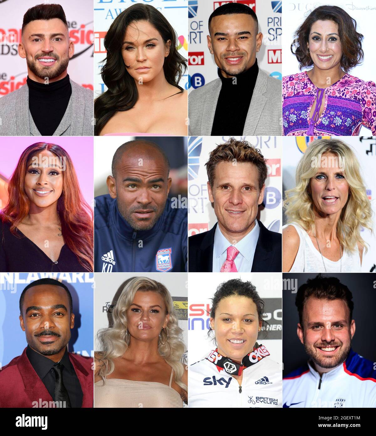 Composite file photos of (top row, left to right) Jake Quickenden ...