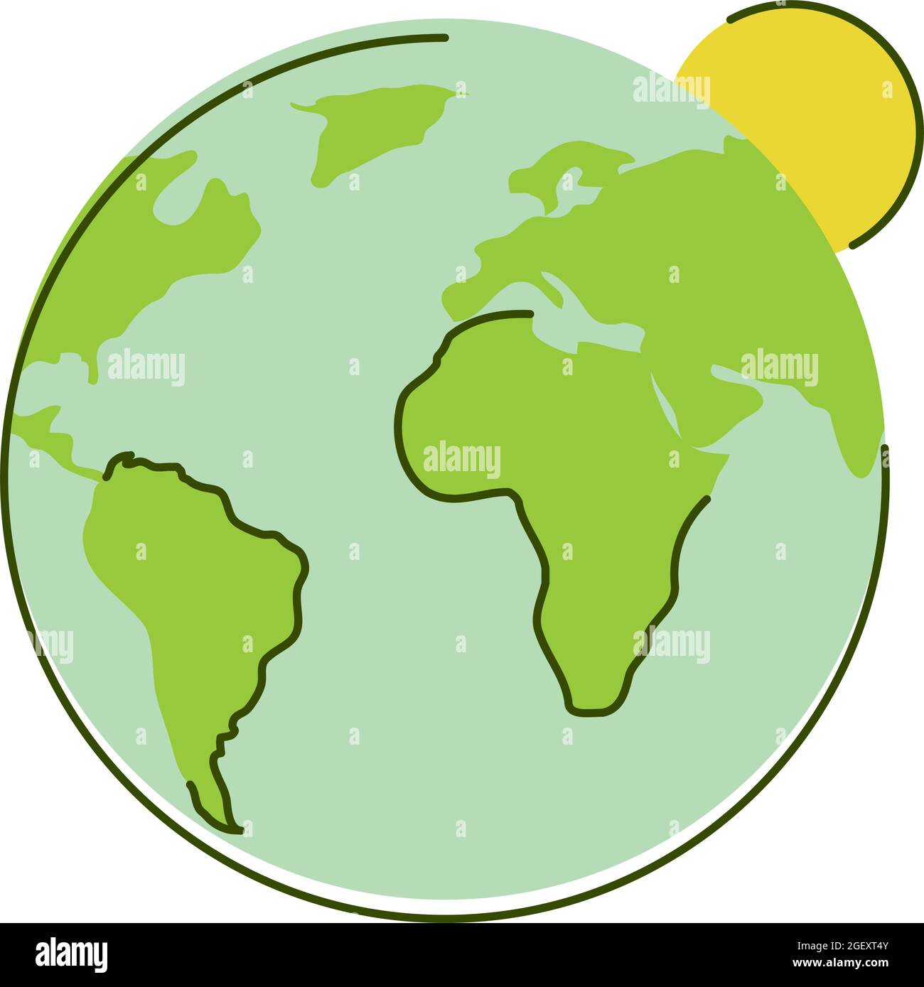 green planet map Stock Vector Image & Art - Alamy