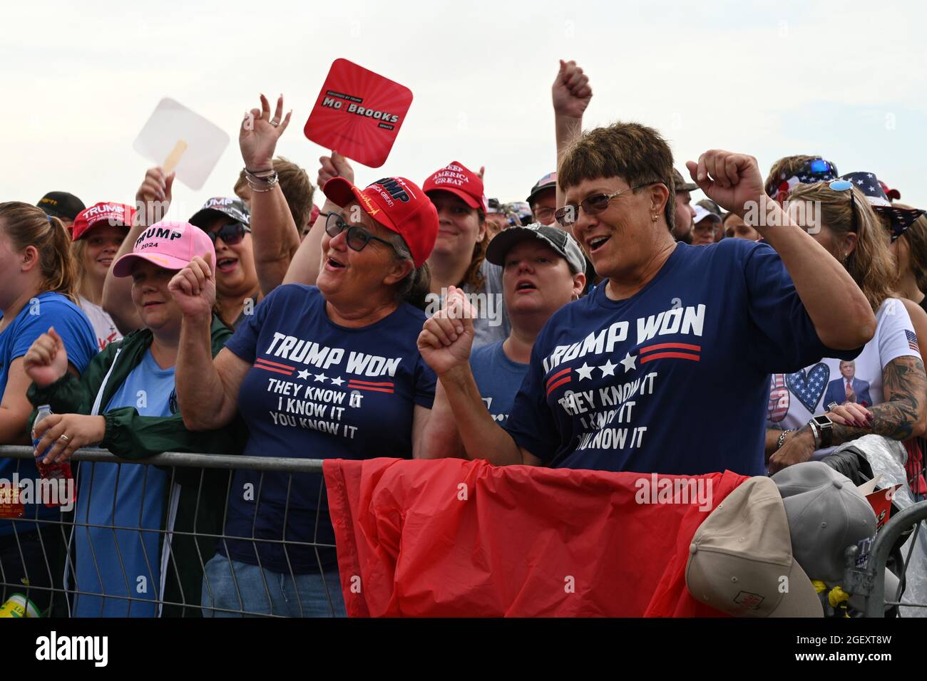 Cullman, Alabama, USA. 21st Aug, 2021. Former President Donald Trump ...