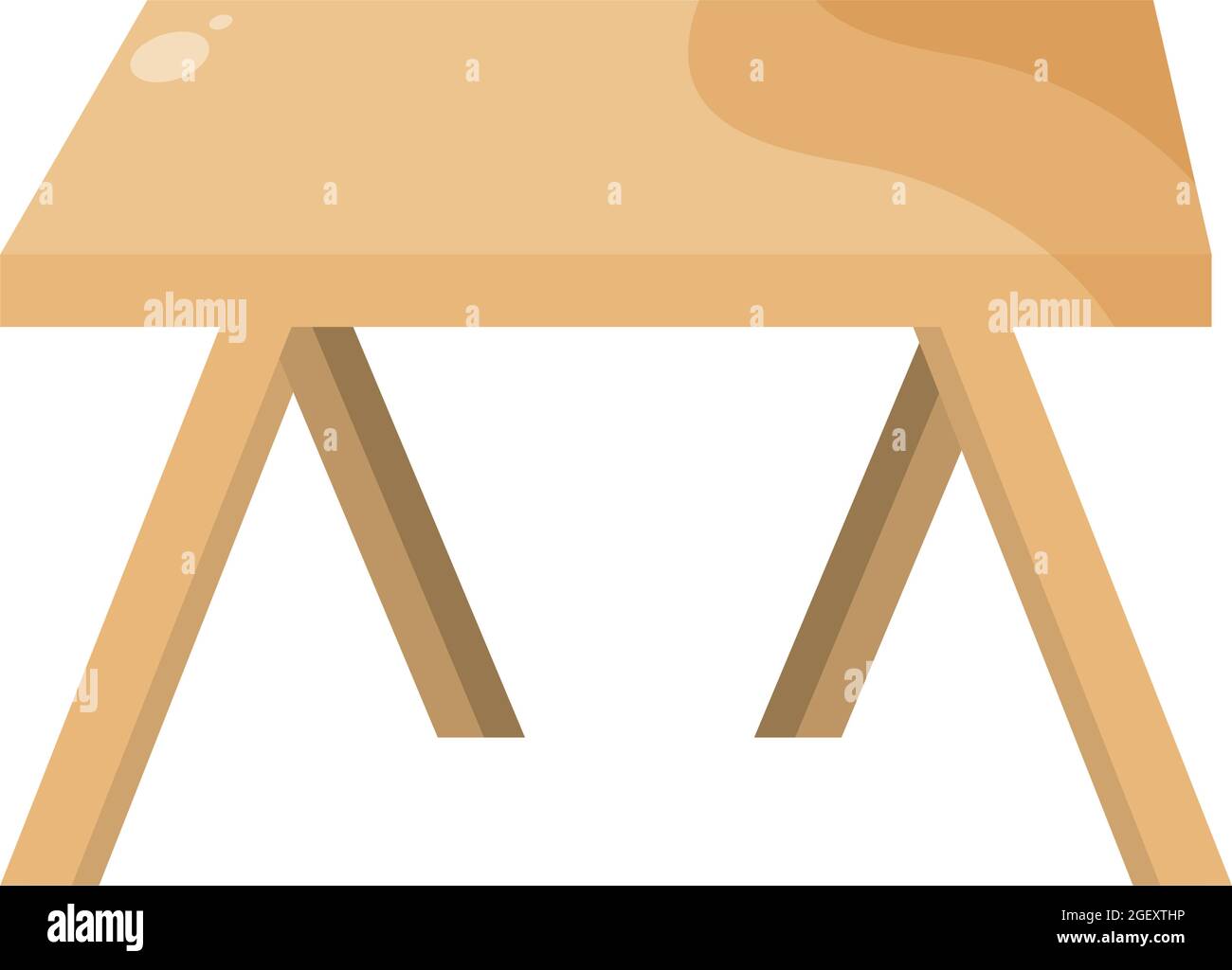 wooden table furniture Stock Vector Image & Art - Alamy