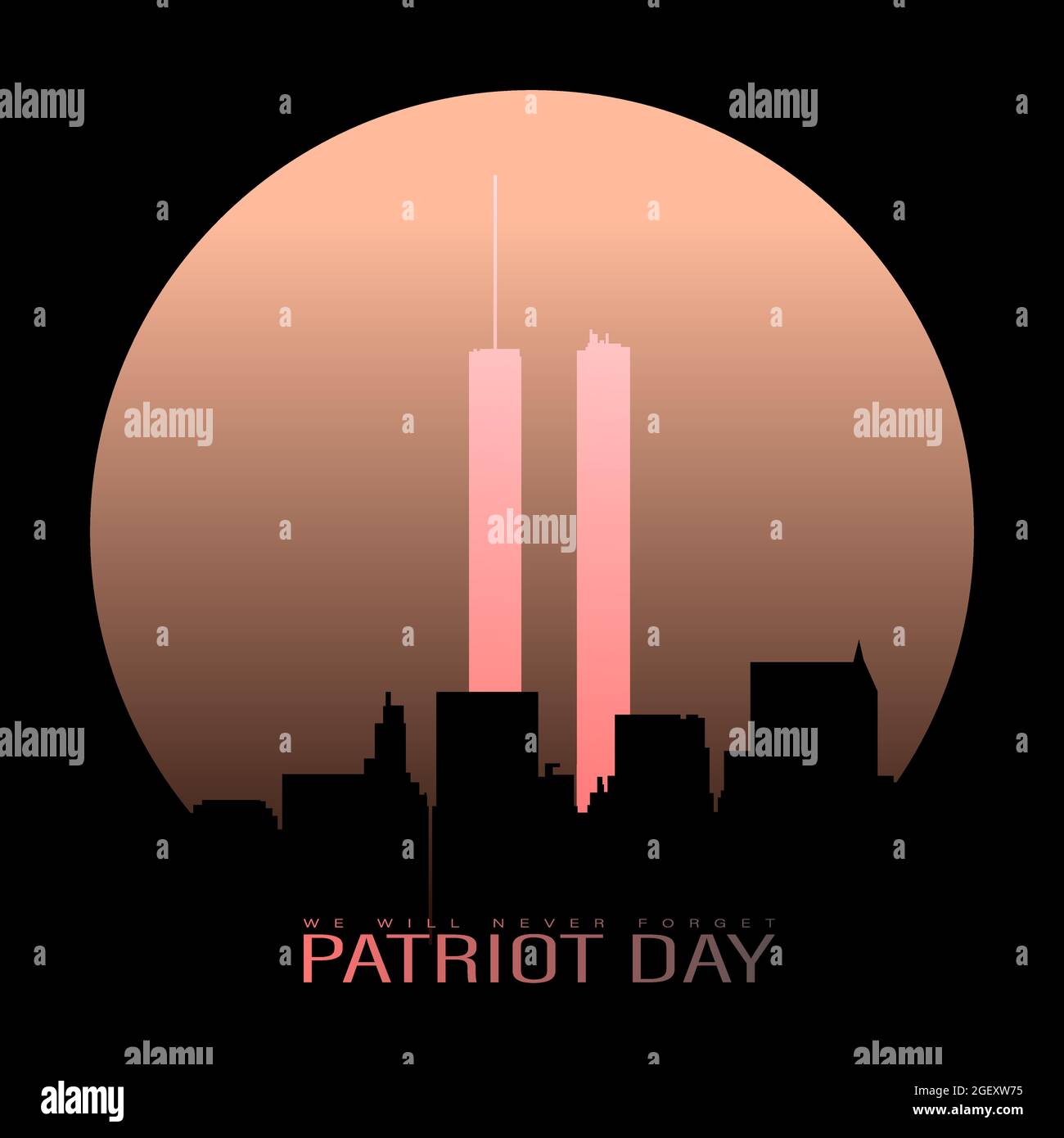 High rise twin towers Stock Vector Images - Alamy