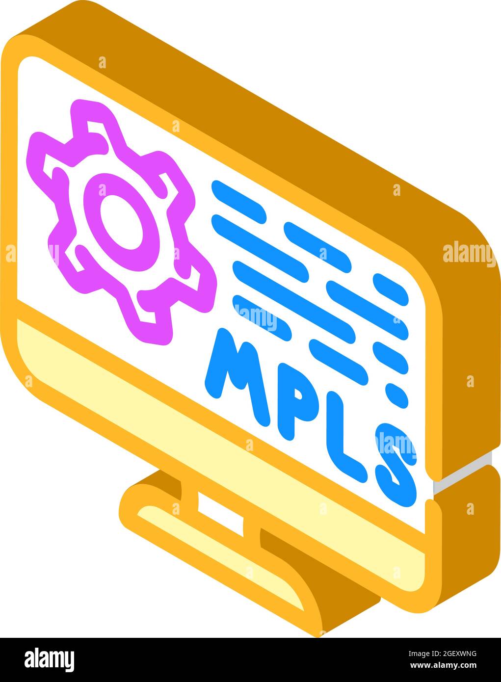 mpls protocol isometric icon vector illustration Stock Vector Image ...