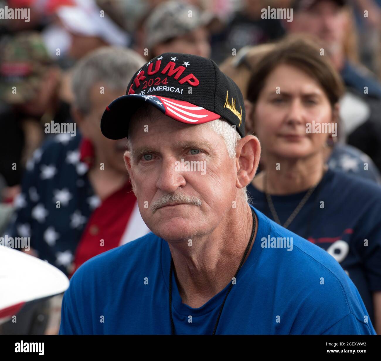 Cullman, Alabama, USA. 21st Aug, 2021. Former President Donald Trump ...
