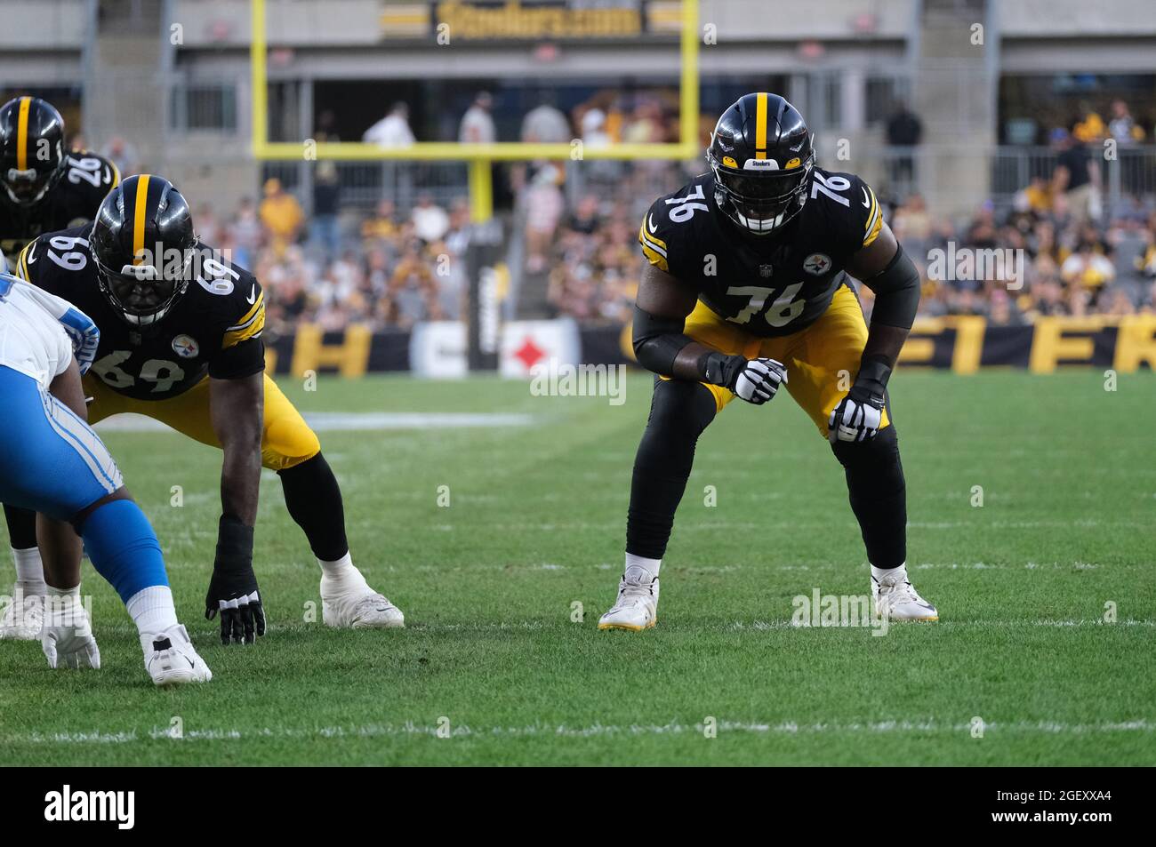 August 21st, 2021: Chukwuma Okorafor #76 during the Pittsburgh Steelers ...