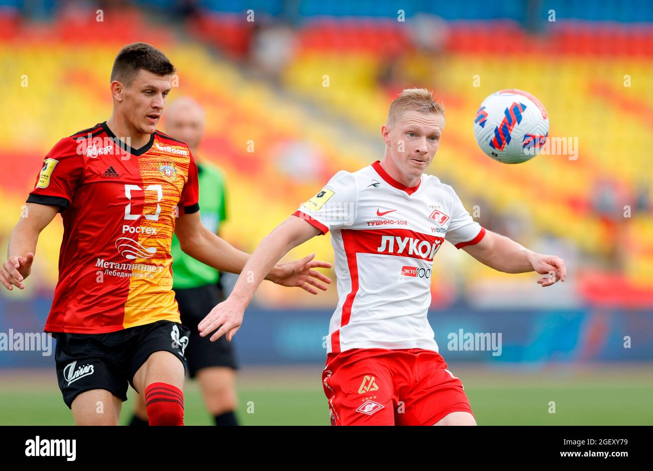 TULA, RUSSIA, AUGUST 21, 2021. The 2021/22 Russian Football Premier ...