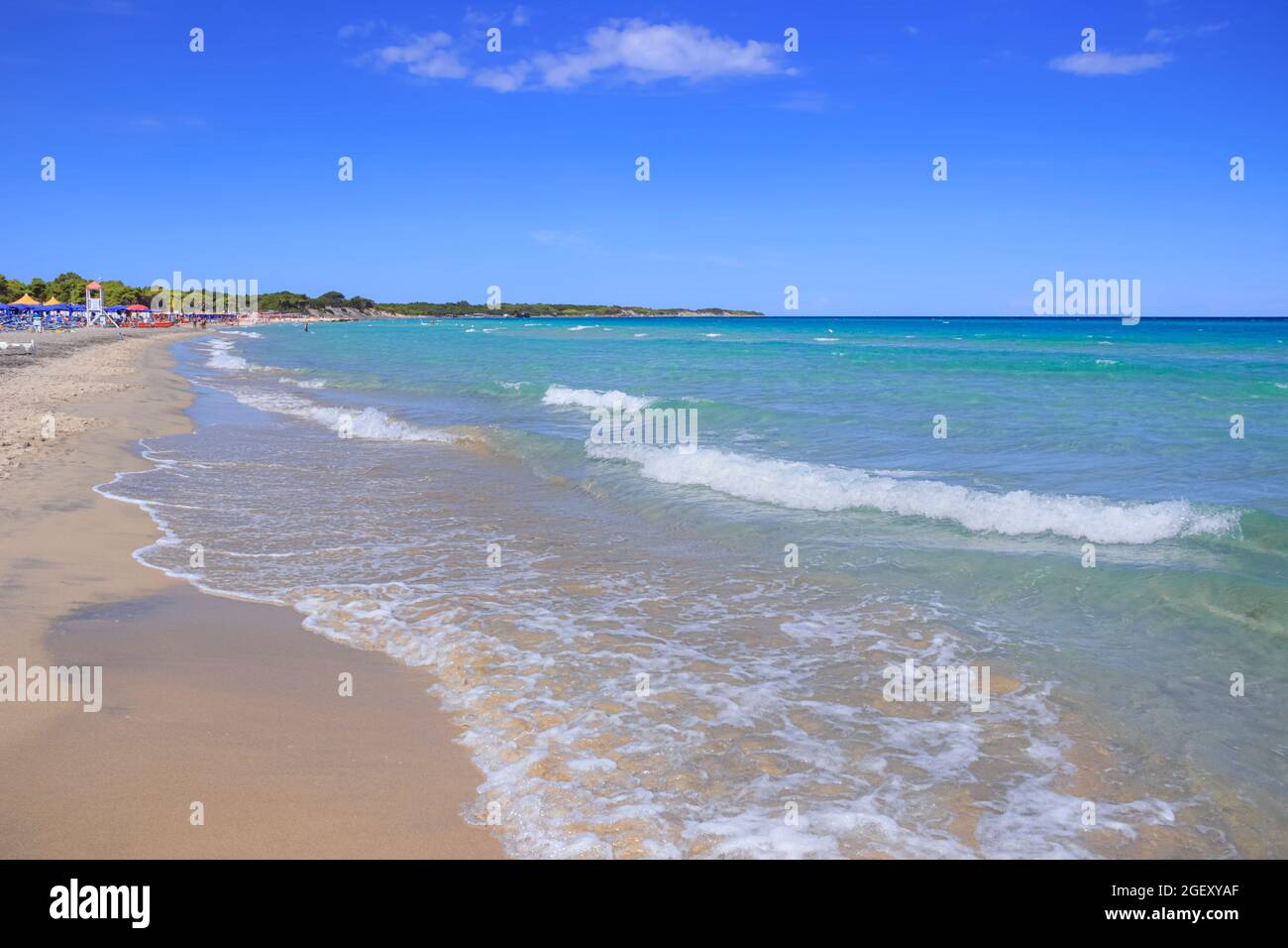 The most beautiful sandy beaches of Apulia in Italy: Alimini Beach in ...