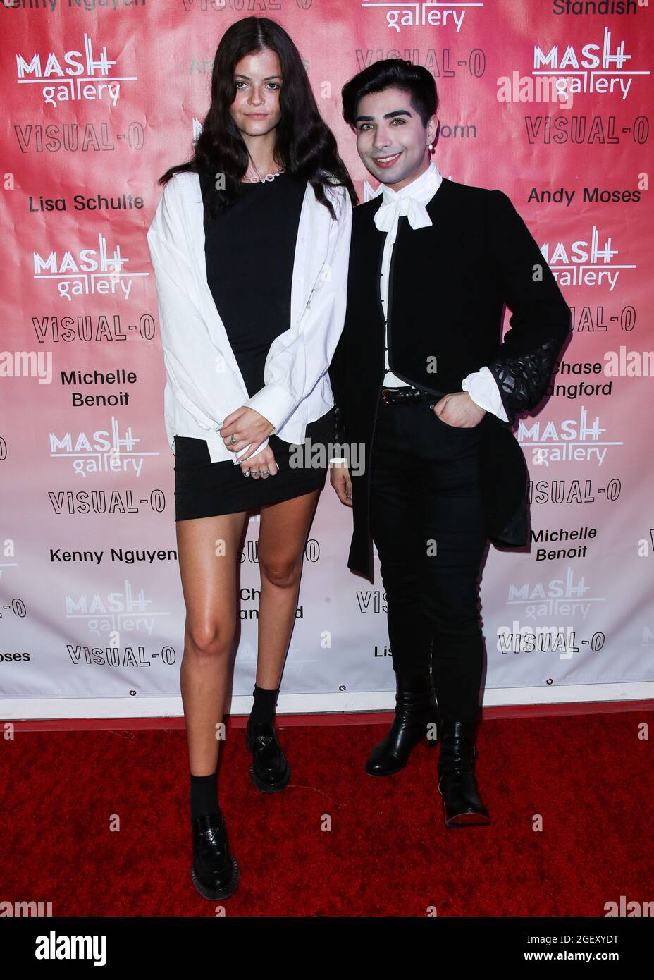 LOS ANGELES, CALIFORNIA, USA - AUGUST 21: April Kosky and Daniel de ...