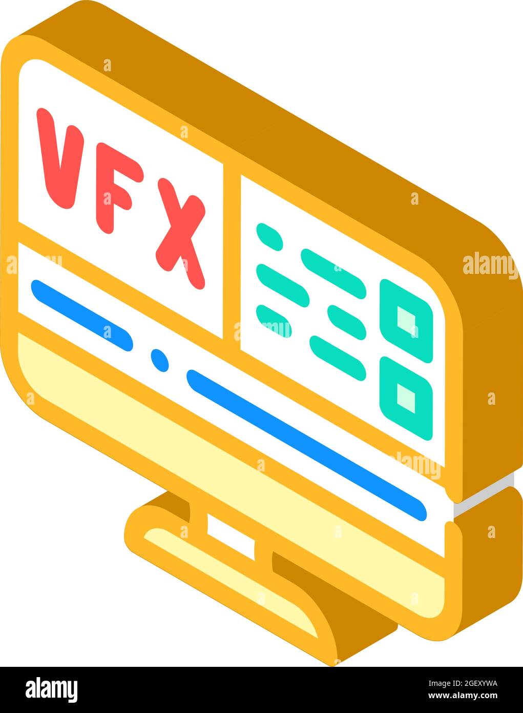 special video effects isometric icon vector illustration Stock Vector ...