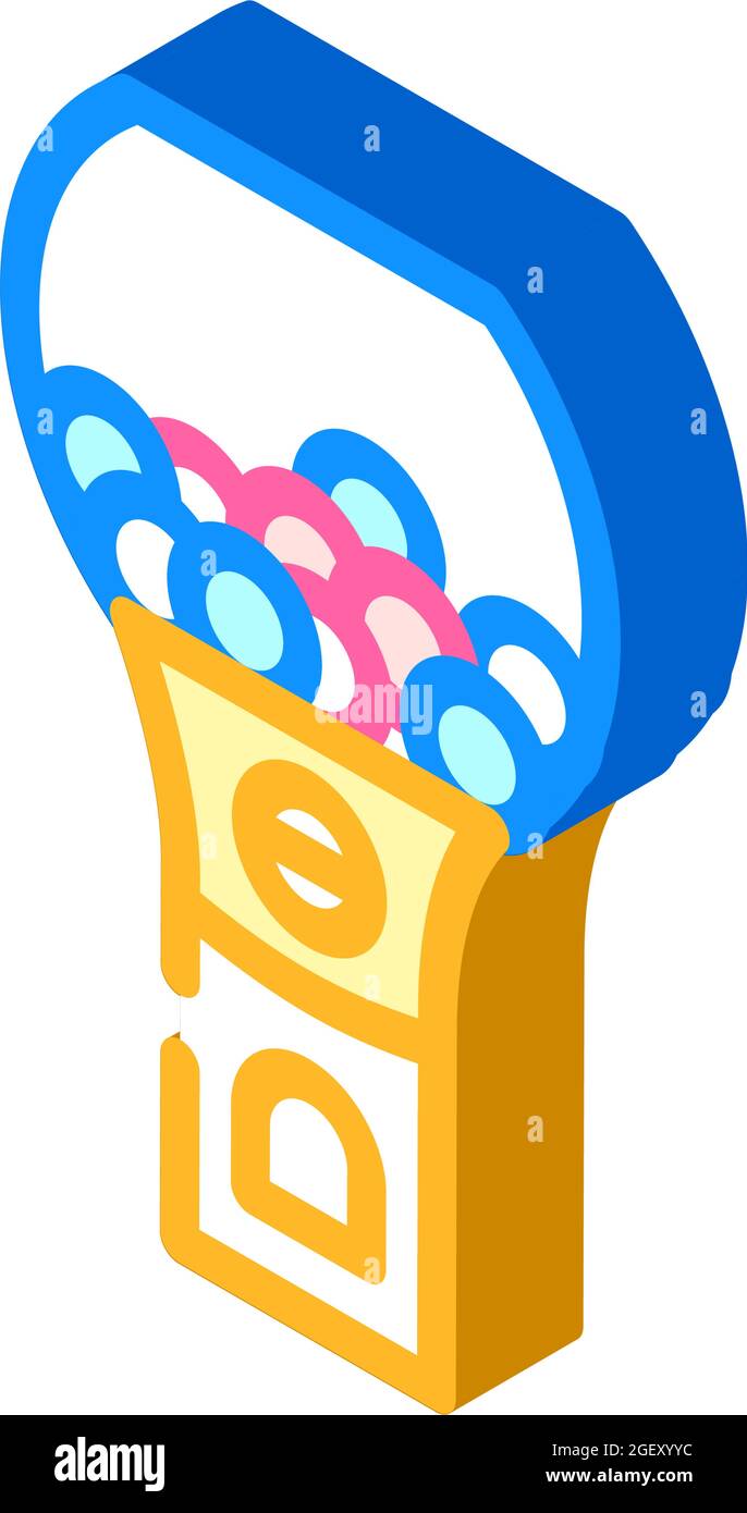candy vending machine isometric icon vector illustration Stock Vector ...