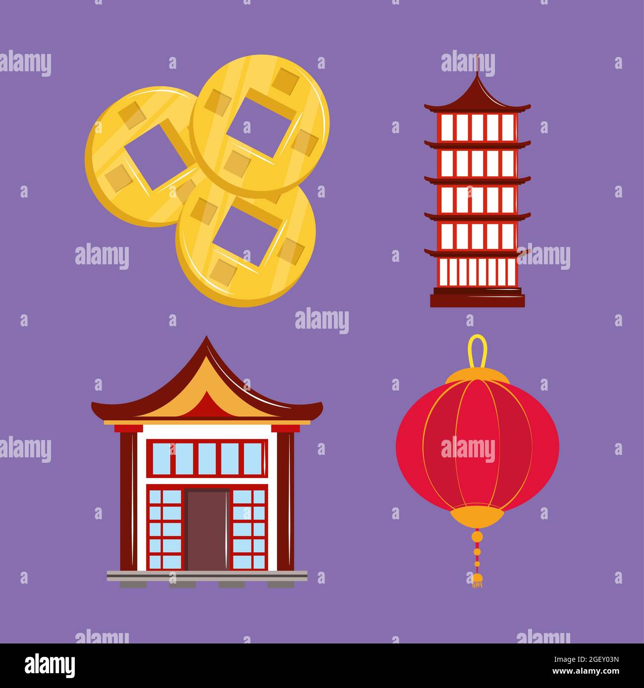 set icons asia culture Stock Vector Image & Art - Alamy