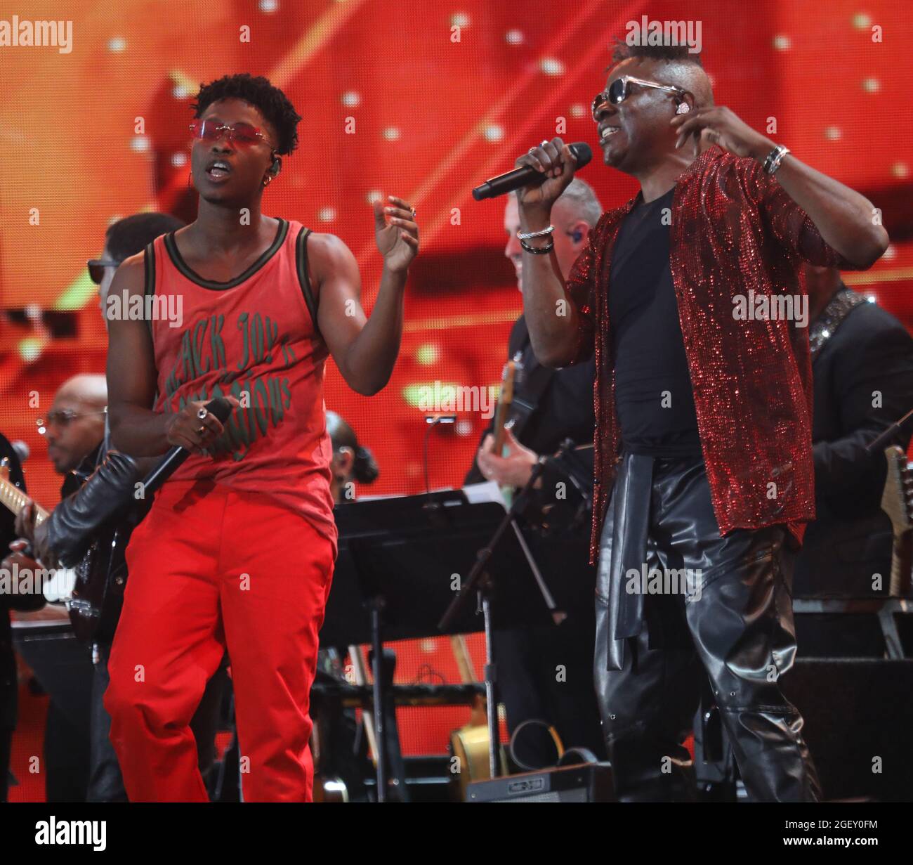 August 21, 2021, New York, New York, USA: LUCKY DAYE and PHILIP BAILEY ...