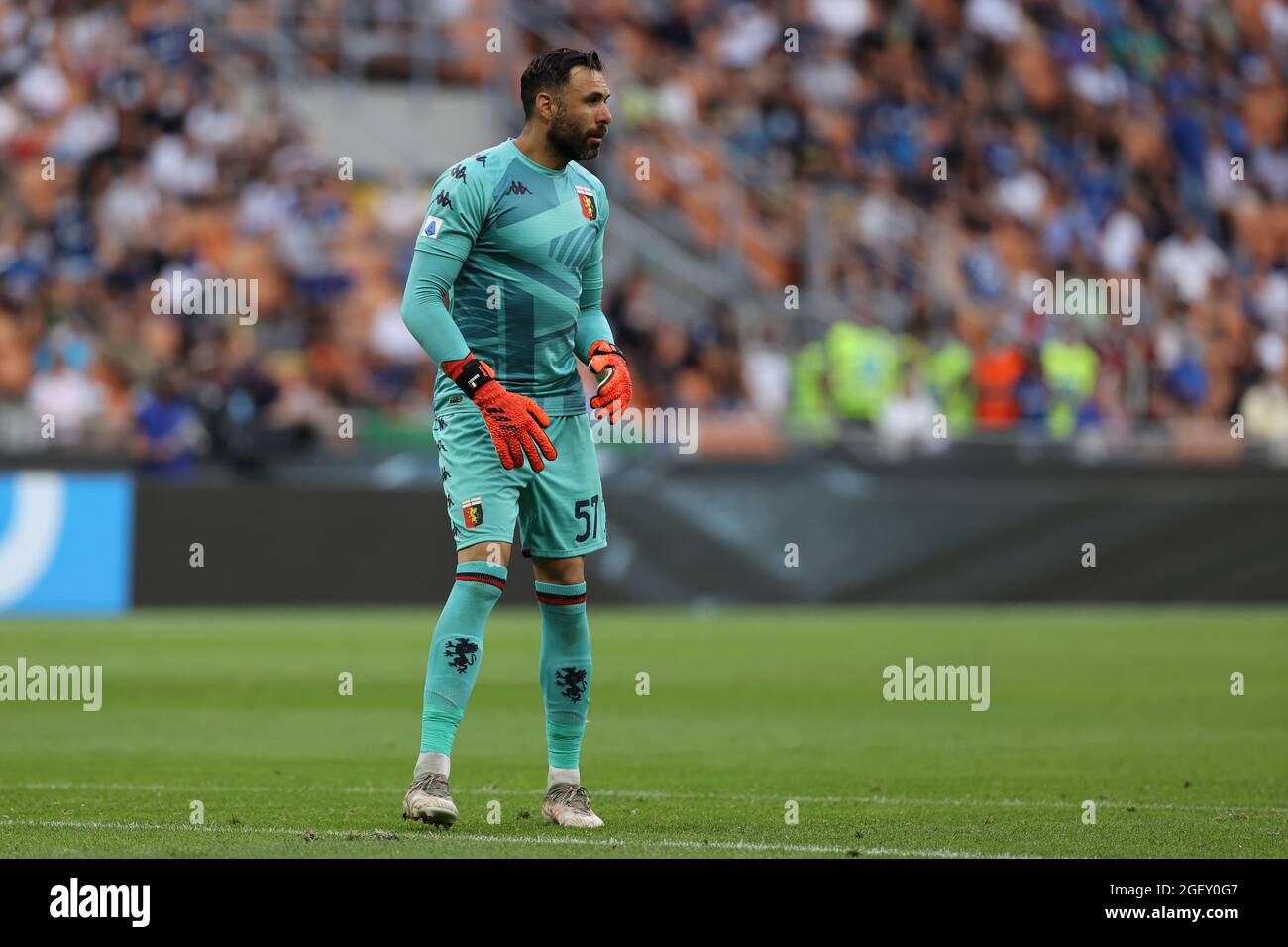 Salvatore Sirigu of Genoa CFC in action during the Serie A 2021/22 ...