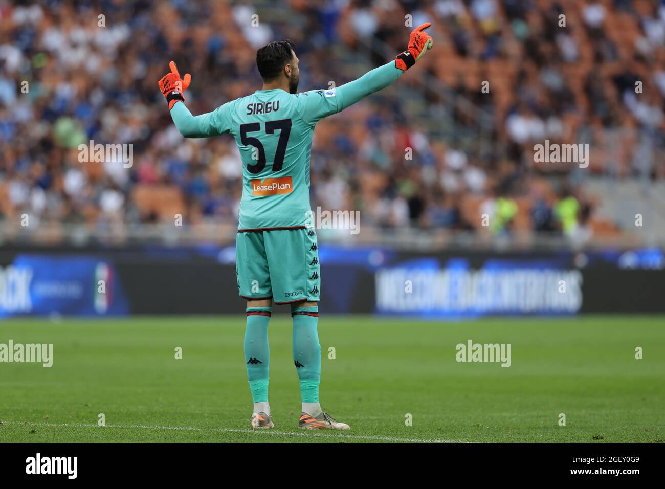 Salvatore Sirigu of Genoa CFC gestures during the Serie A 2021/22 ...