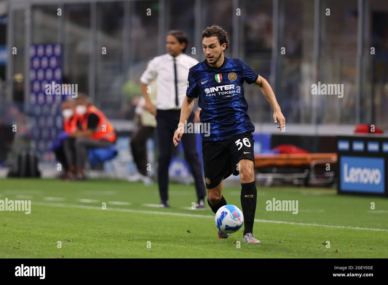 Matteo Darmian of FC Internazionale in action during the Serie A 2021/ ...