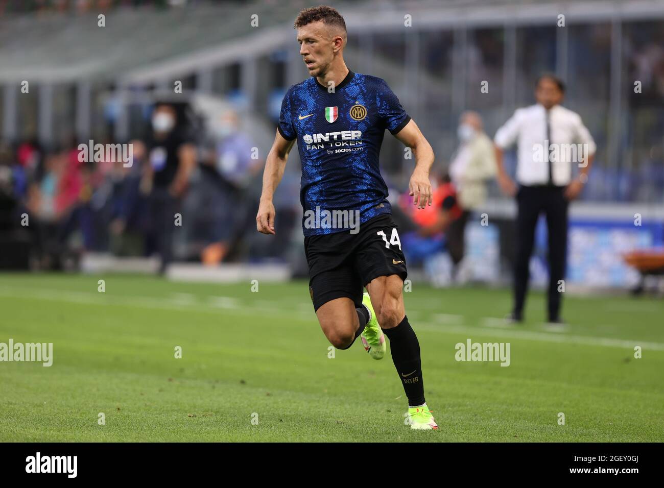 Ivan Perisic of FC Internazionale in action during the Serie A 2021/22 ...