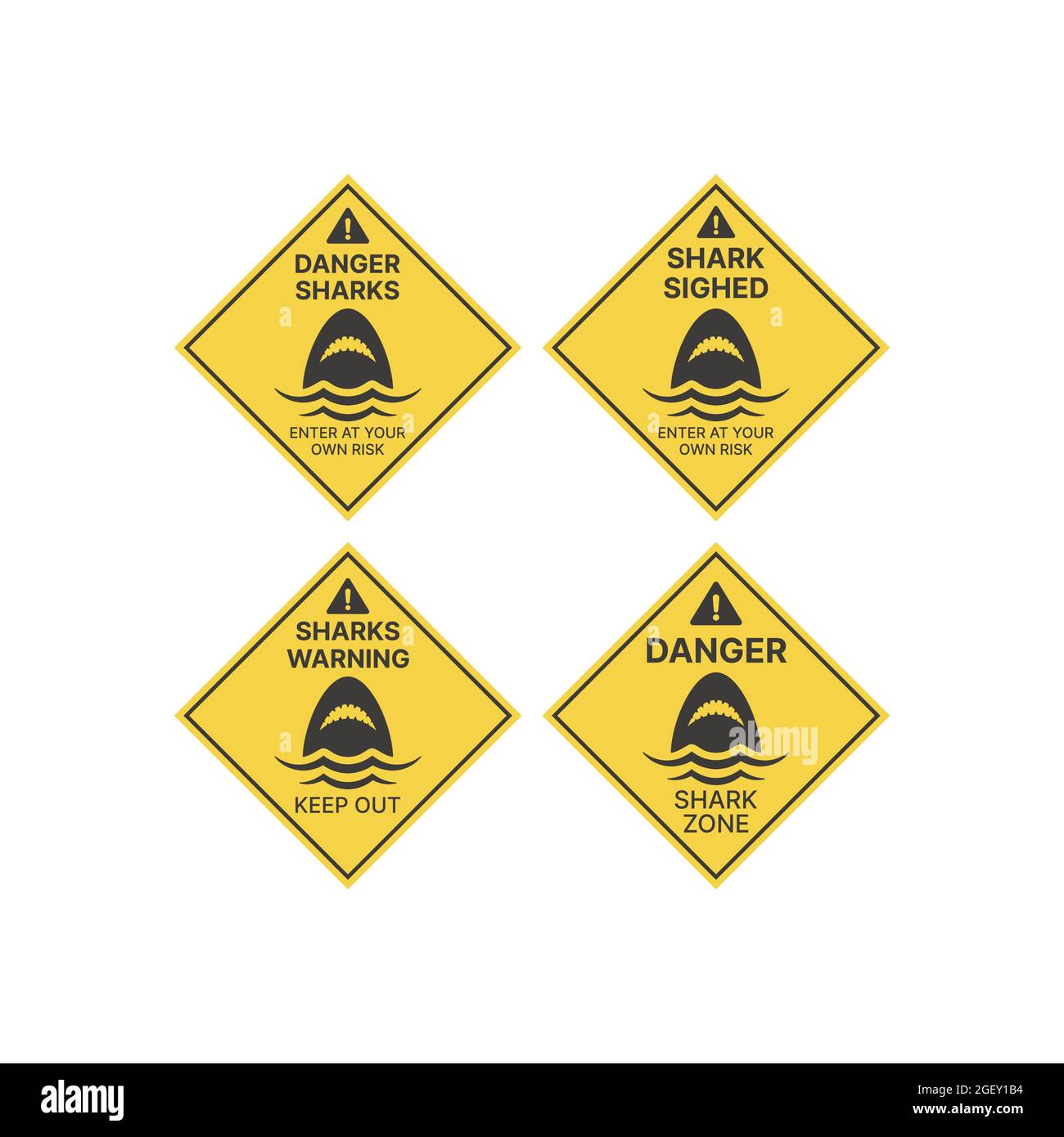Sign dangerous zone in Cut Out Stock Images & Pictures - Alamy