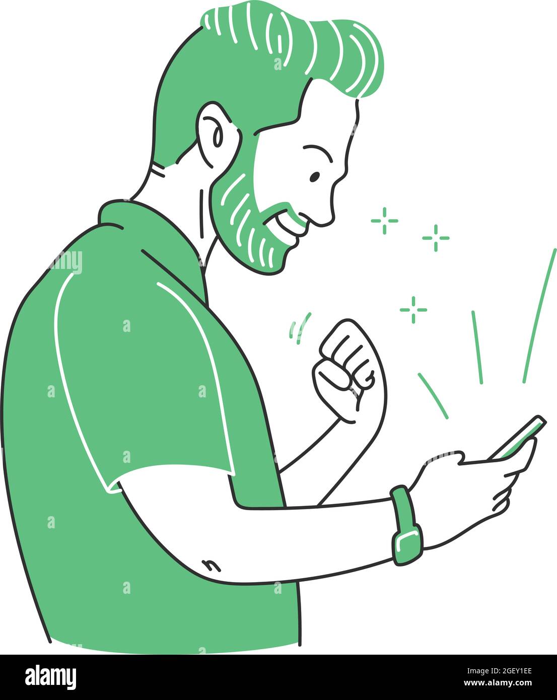 Adult male looking on Stock Vector Images - Alamy