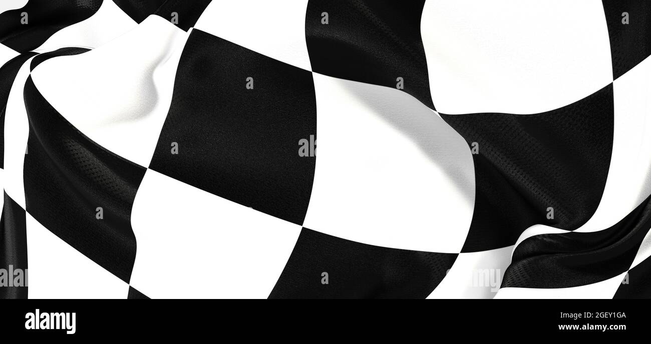 A digital illustration of a race flag background in 3d Stock Photo - Alamy