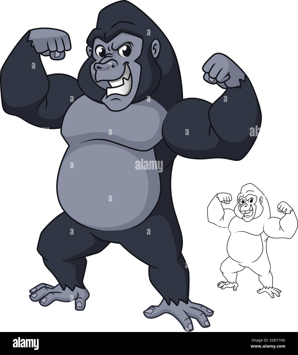 Gorilla muscle Cut Out Stock Images & Pictures - Alamy