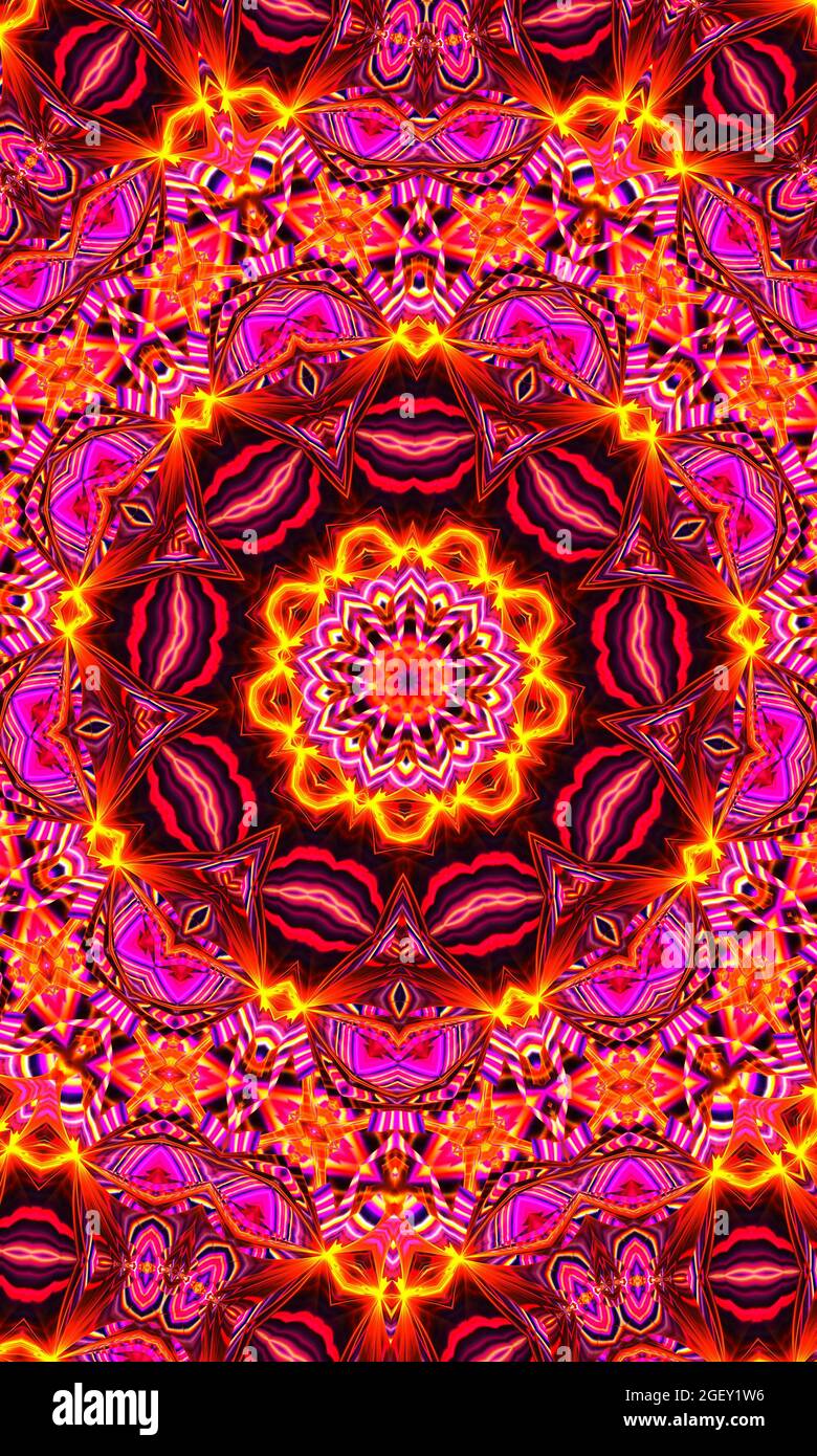 Ethnic pink seamless pattern. Boho abstract textile print. Romantic ...