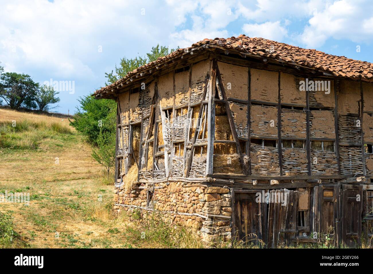 Traditional Farmers House in Northern Macedonia Stock Photo - Alamy