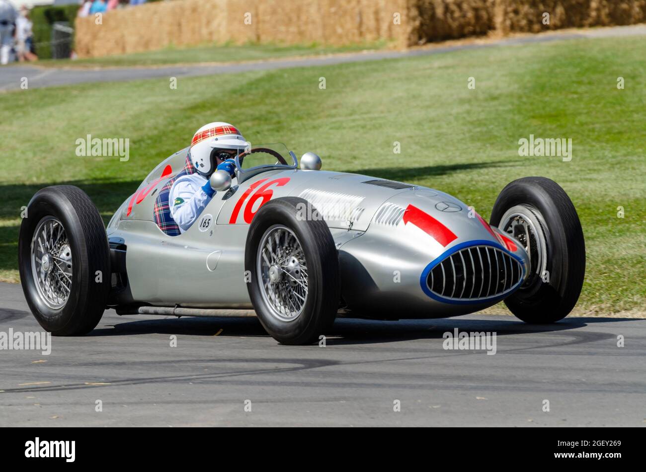 Mercedes Benz W165 classic voiturette racing car taking part in the ...