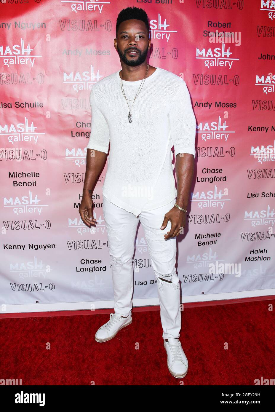 LOS ANGELES, CALIFORNIA, USA - AUGUST 21: Actor Kerry Rhodes arrives at ...