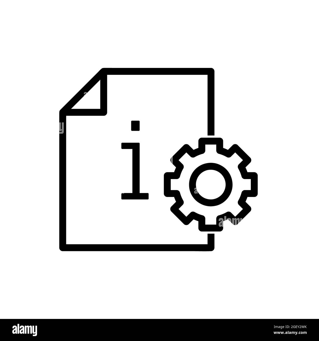 Information icon. Flat pictogram for web. Line stroke. Simple info ...