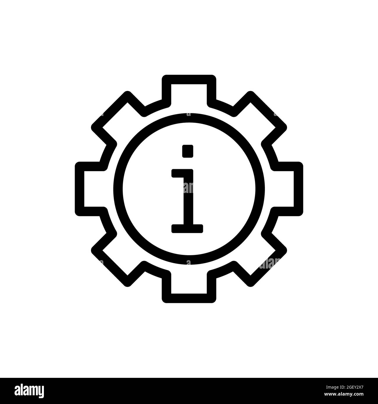 Information icon. Flat pictogram for web. Line stroke. Simple info ...