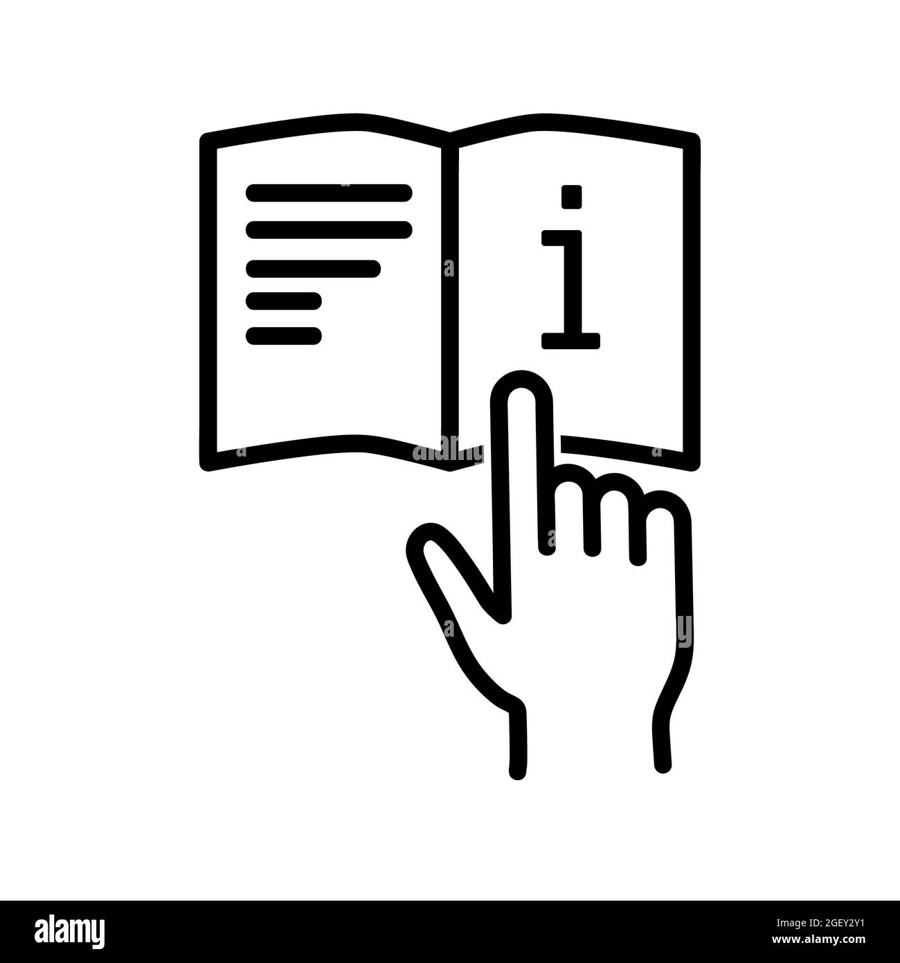 Information icon. Flat pictogram for web. Line stroke. Simple info ...