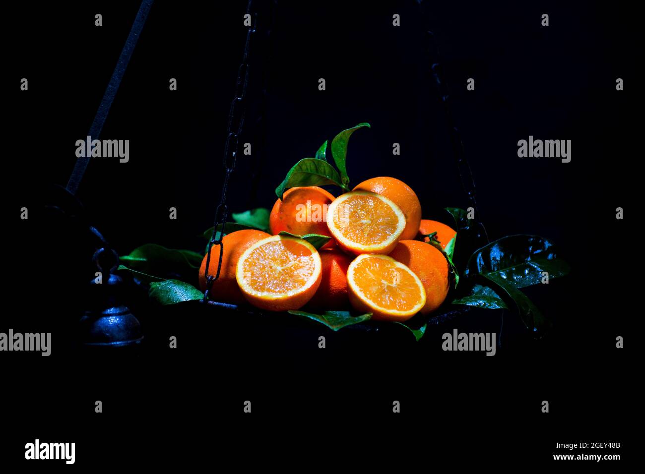 Scale to weigh a kilo of oranges made typical of Sicily region Italy ...