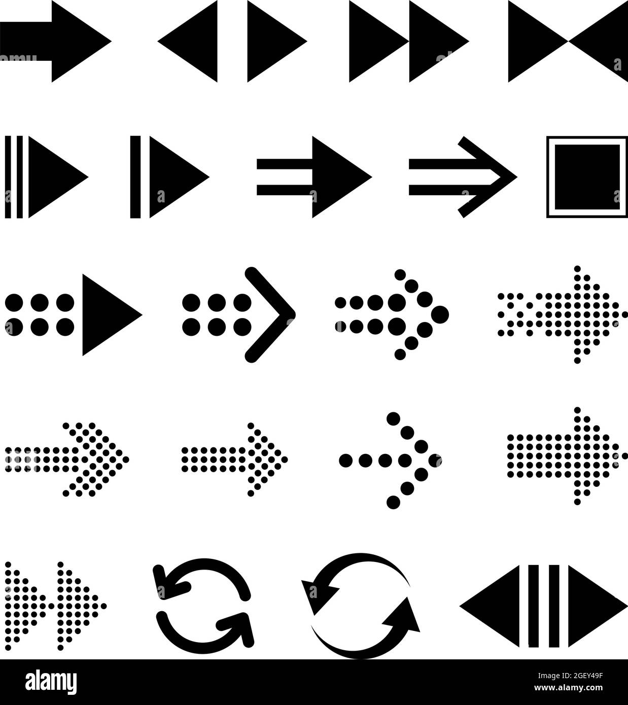 Arrows set icons. Arrow icon. Arrow vector collection. Arrow. Cursor ...