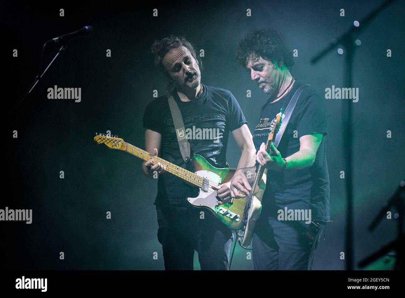 Riola Sardo, Italia. 21st Aug, 2021. Daniele Fiaschi e Max Gazze ...