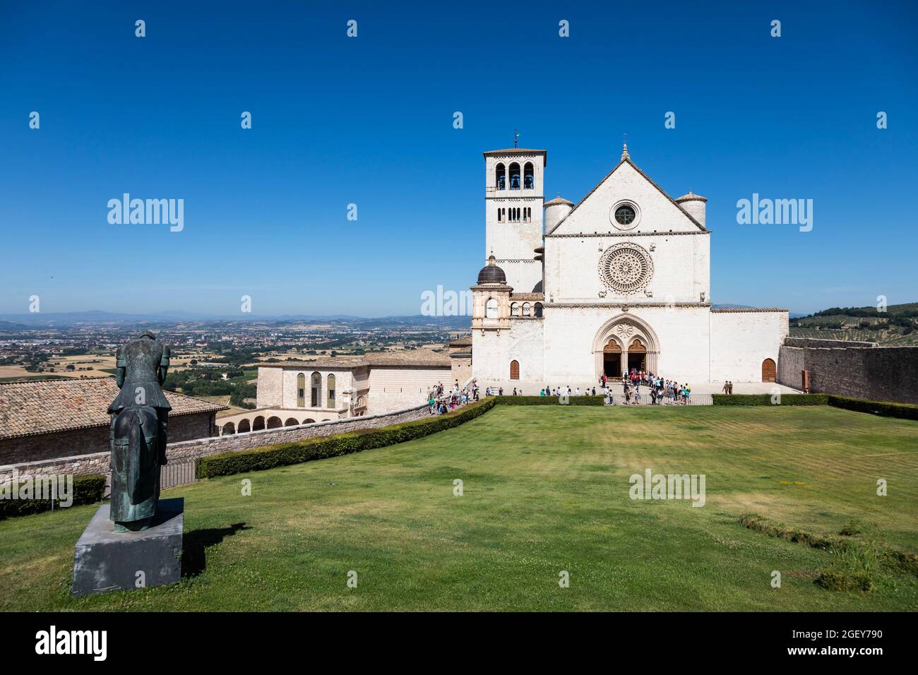 Assisi village in Umbria region, Italy - circa June 2021: the most ...