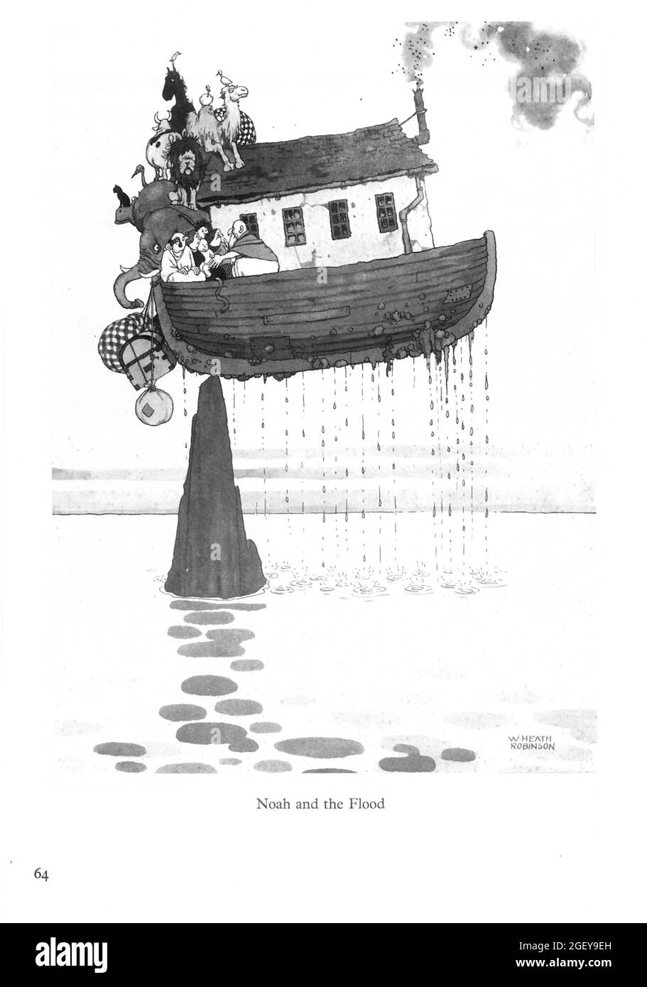 Page from William Heath Robinson (1872-1944) Inventions: Noah and the ...