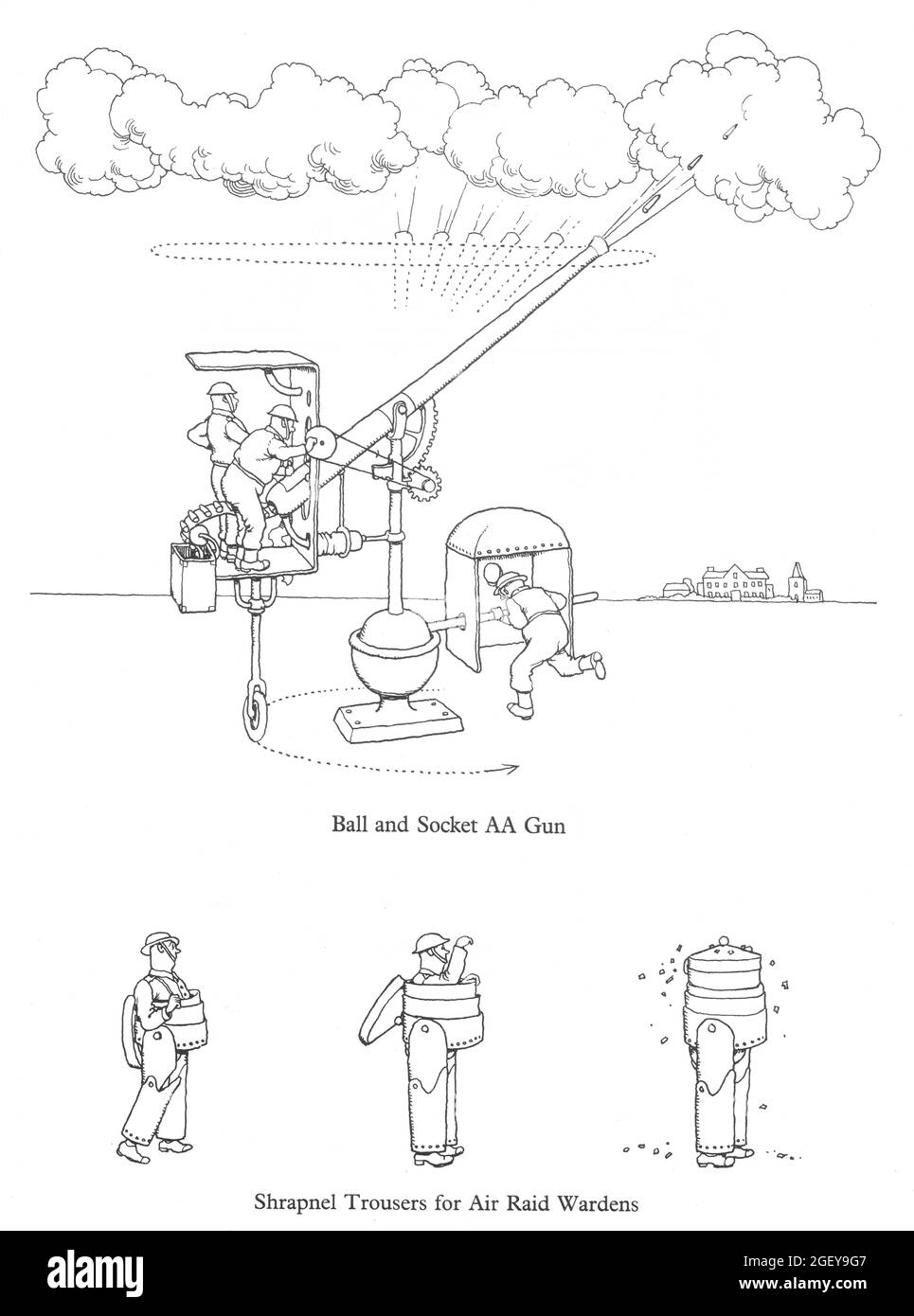 Page from William Heath Robinson (1872-1944) Inventions: Ball and ...
