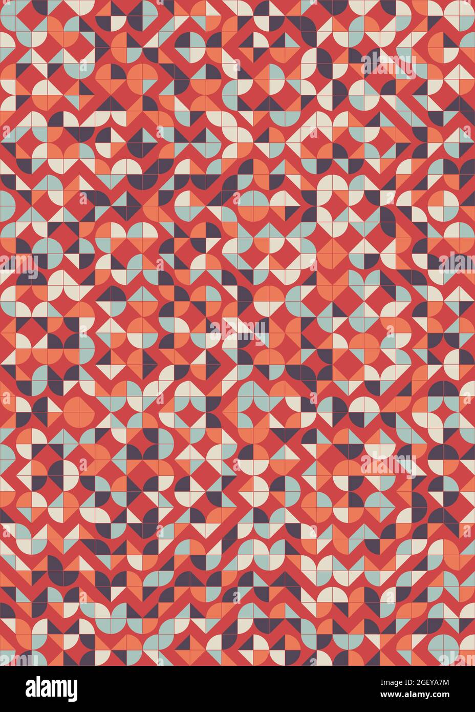Abstract Geometrical generative computational art illustration Stock ...