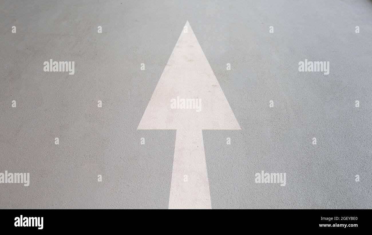 Forward signs on the road . Directional sign Stock Photo - Alamy