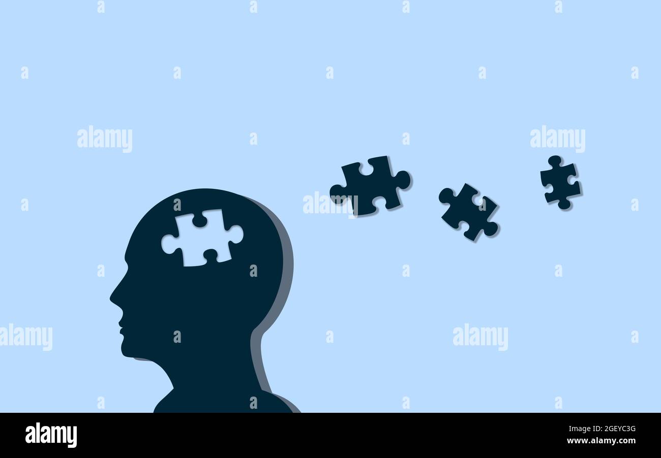 Memory concept brain puzzle hi-res stock photography and images - Alamy