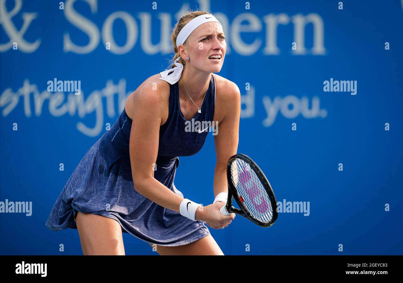 Petra Kvitova of the Czech Republic in action during her third round ...