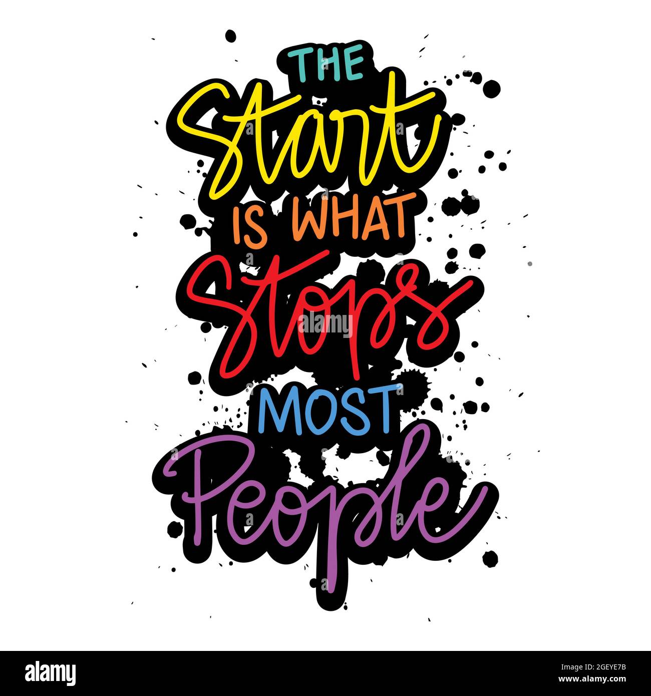 Inspirational poster quote motivational stop hi-res stock photography ...