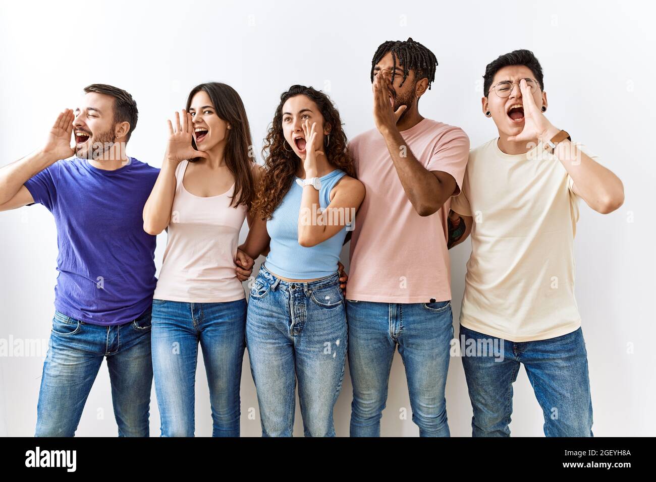 Group Of People Shouting