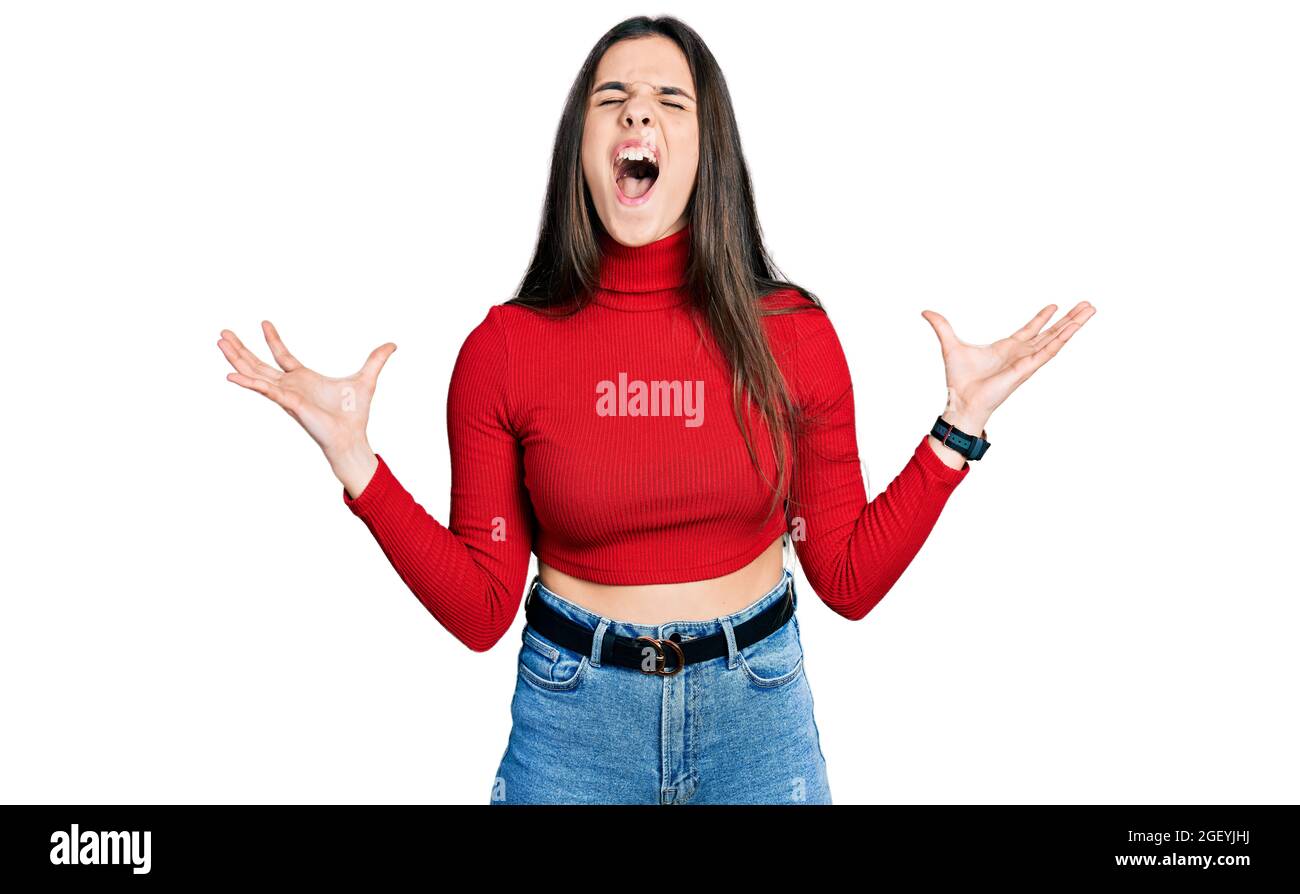 Angry teen, arms raised hi-res stock photography and images - Alamy