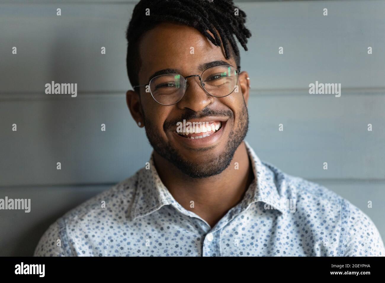 Shot handsome afro american guy hi-res stock photography and images - Alamy