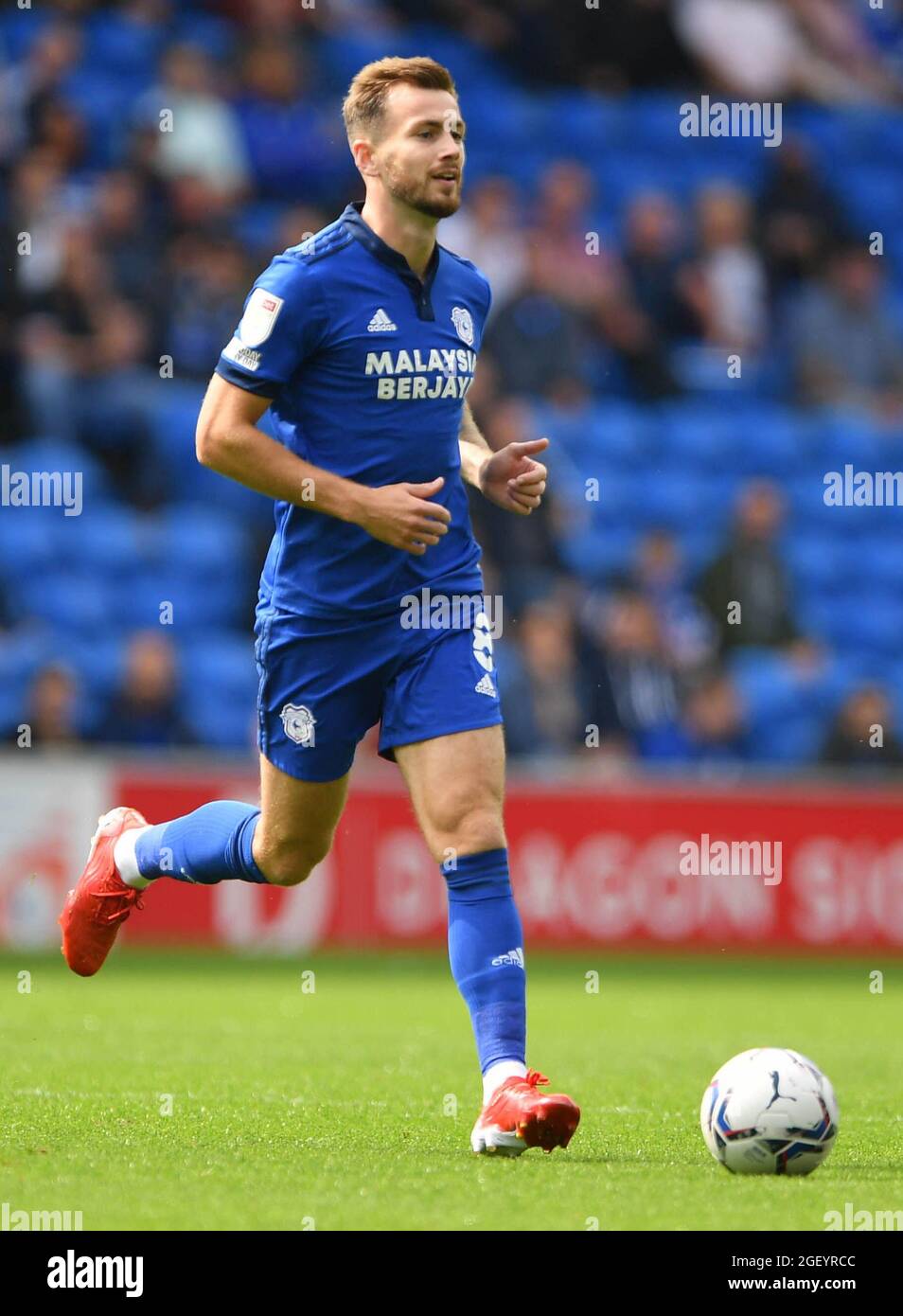 Cardiff City's Joe Ralls in action during the Sky Bet Championship match at Cardiff City Stadium ...