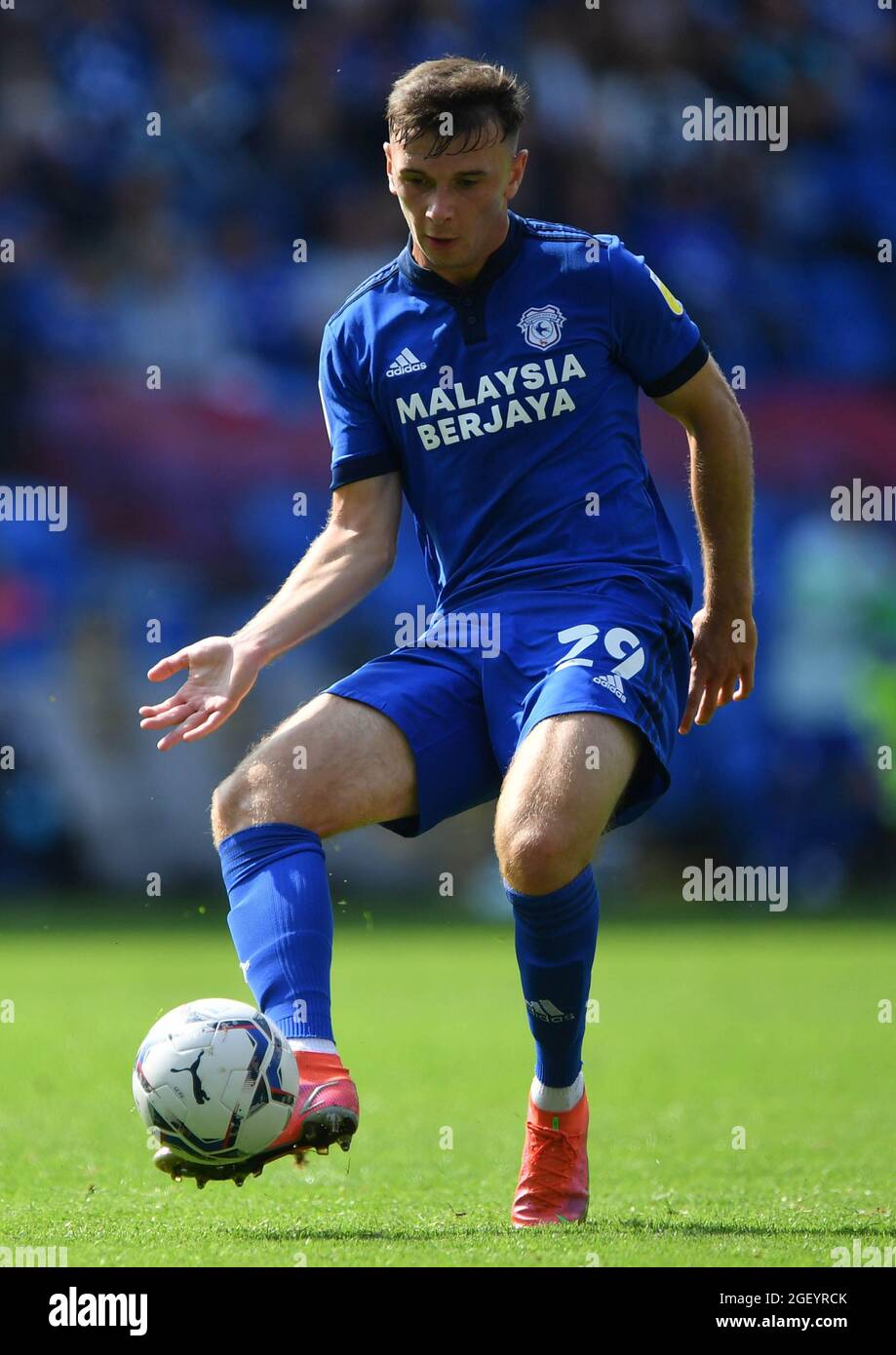 Cardiff City's Mark Harris in action during the Sky Bet Championship ...