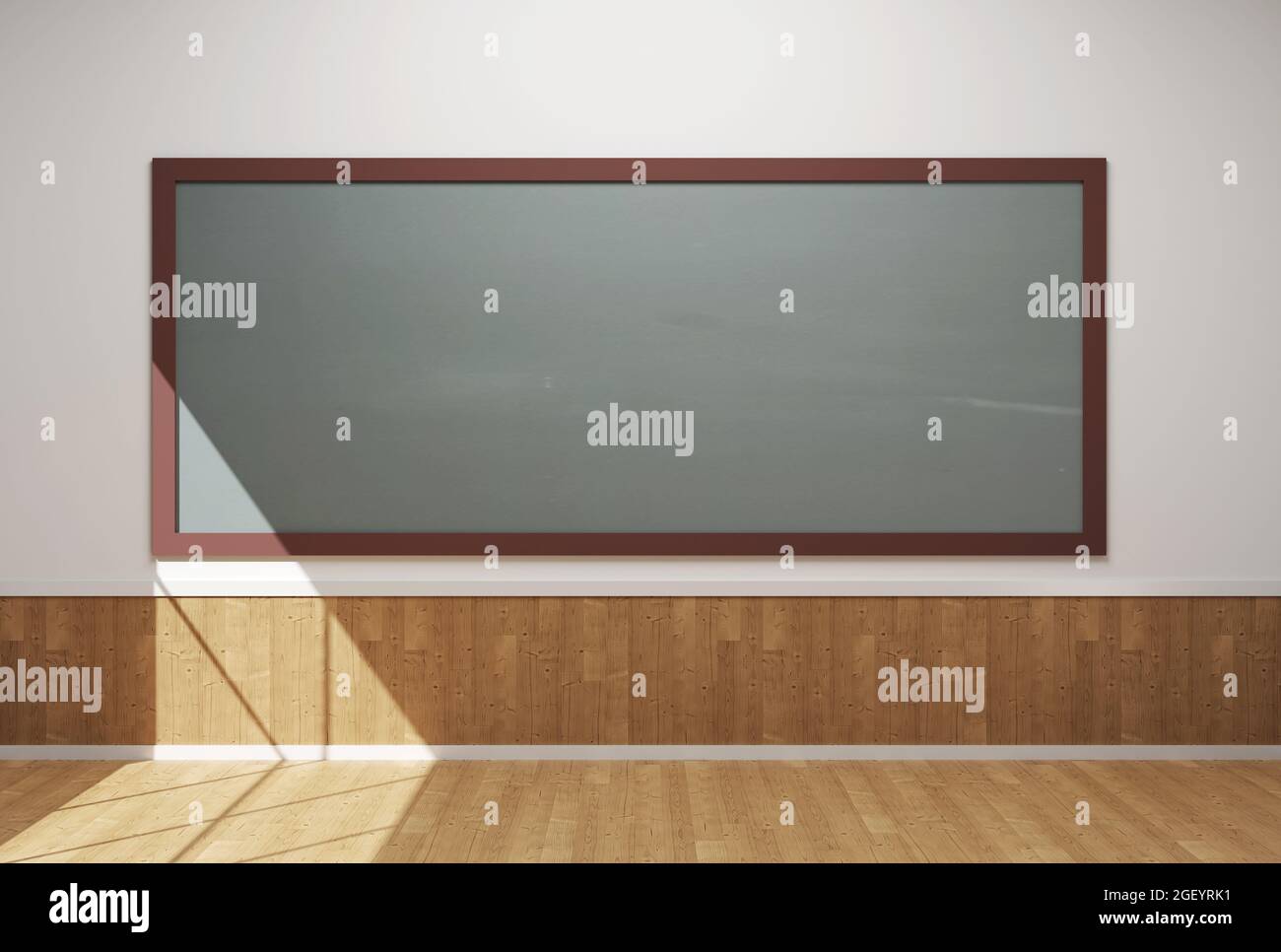 3D Render of a Blank Chalk Board. Back to school Stock Photo - Alamy
