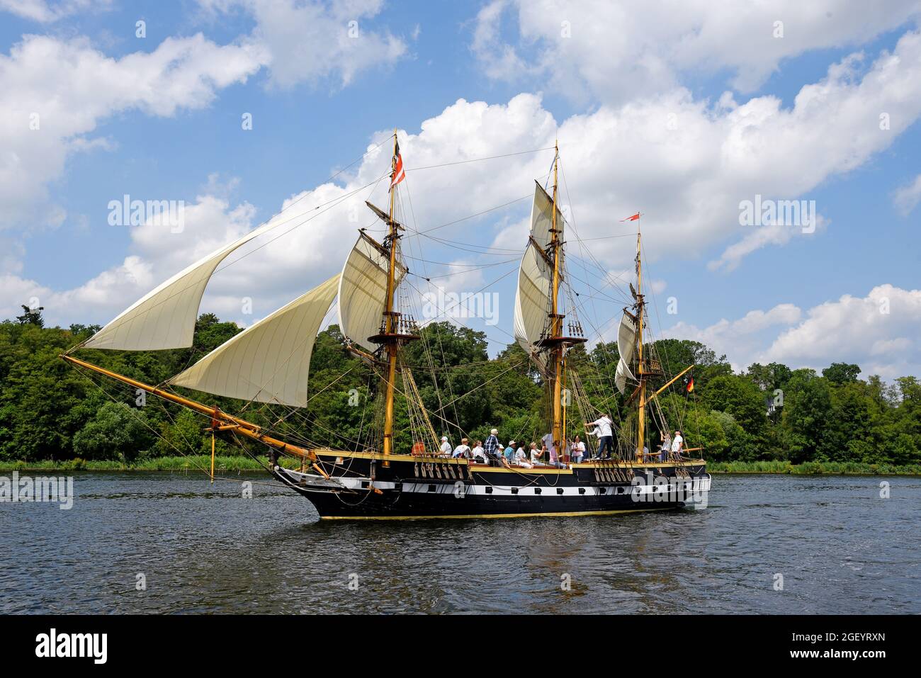 Sailing Ship Royal Louisa Stock Photo - Alamy